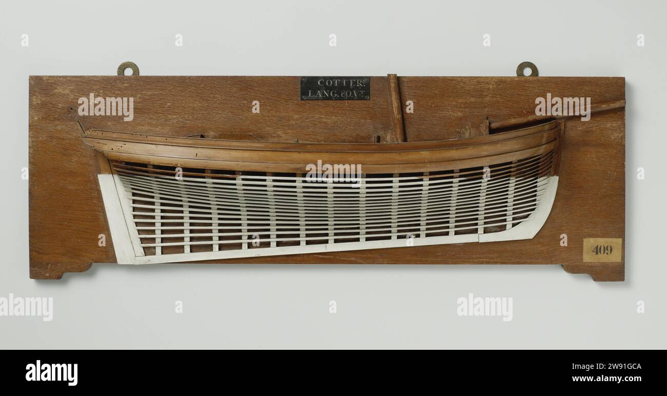 Half Model of a Cutter, anonymous, c. 1750 - c. 1800 ship model. half ...