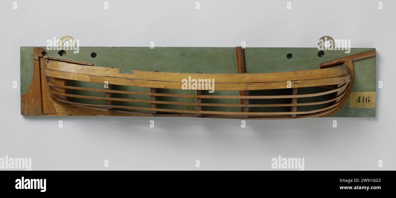 Half Model of a Gaff-Rigged Gunboat, anonymous, c. 1780 - c. 1830 ship ...