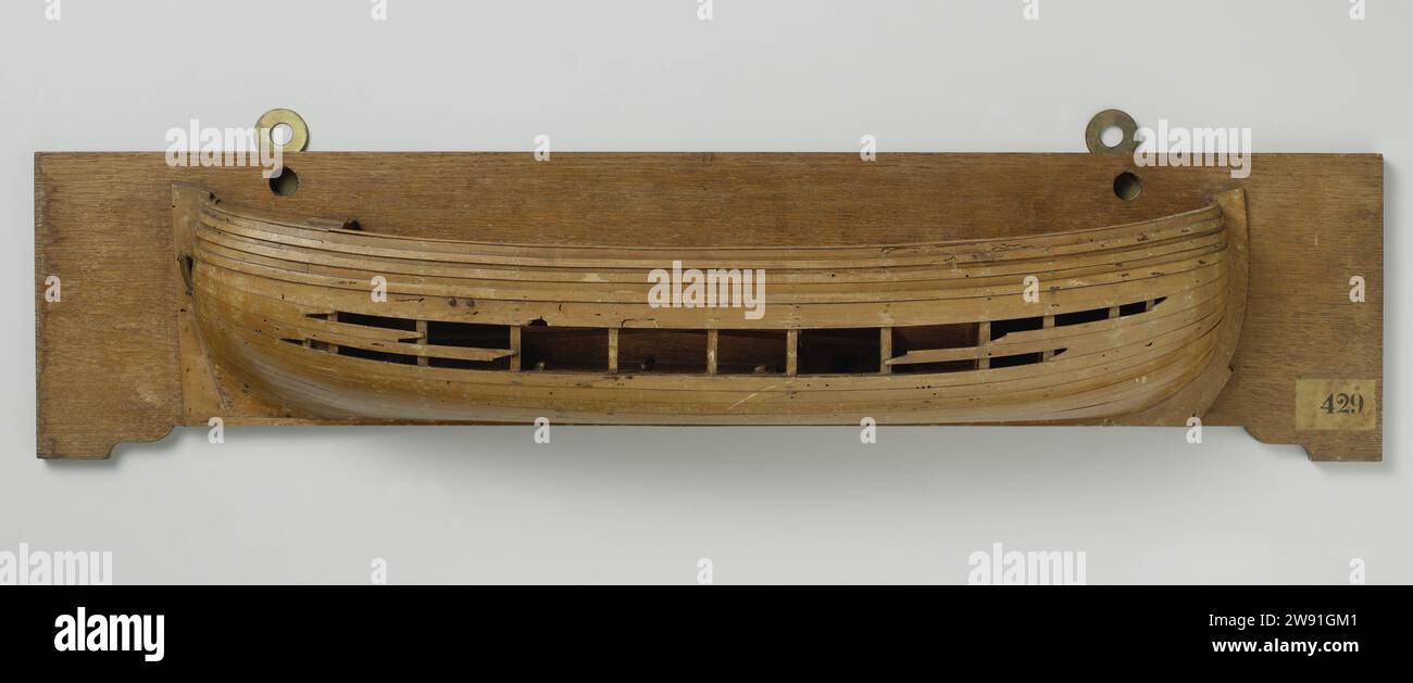 Half Model of a Fireship, anonymous, c. 1790 - c. 1800 ship model. half ...