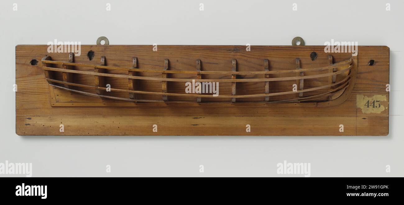 Half Model of a Launch, anonymous, c. 1780 - c. 1820 ship model. half ...