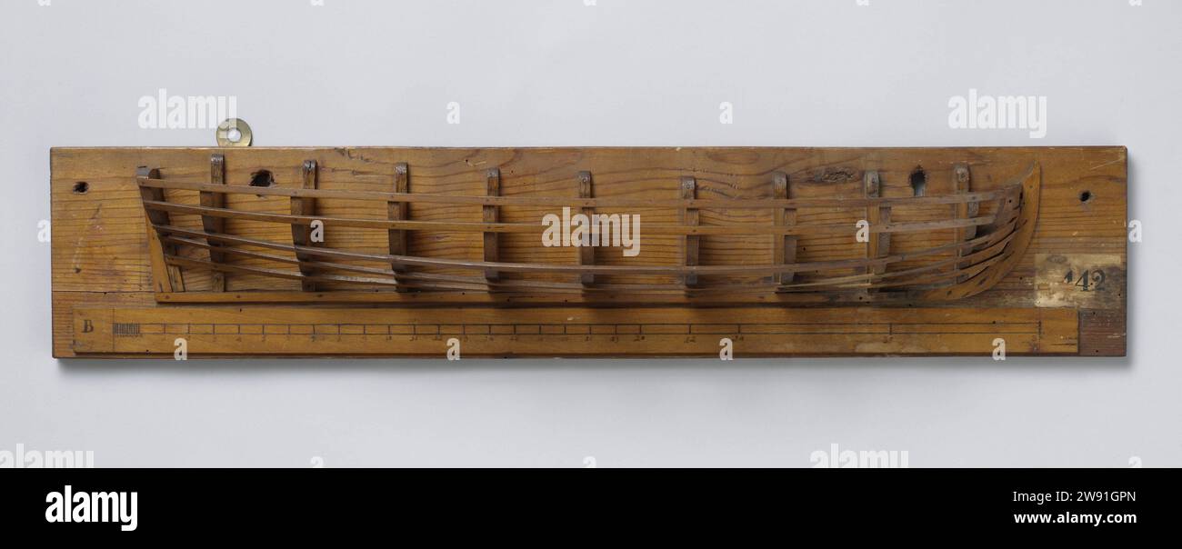 Half Model of a Launch, anonymous, c. 1780 - c. 1820 ship model. half ...