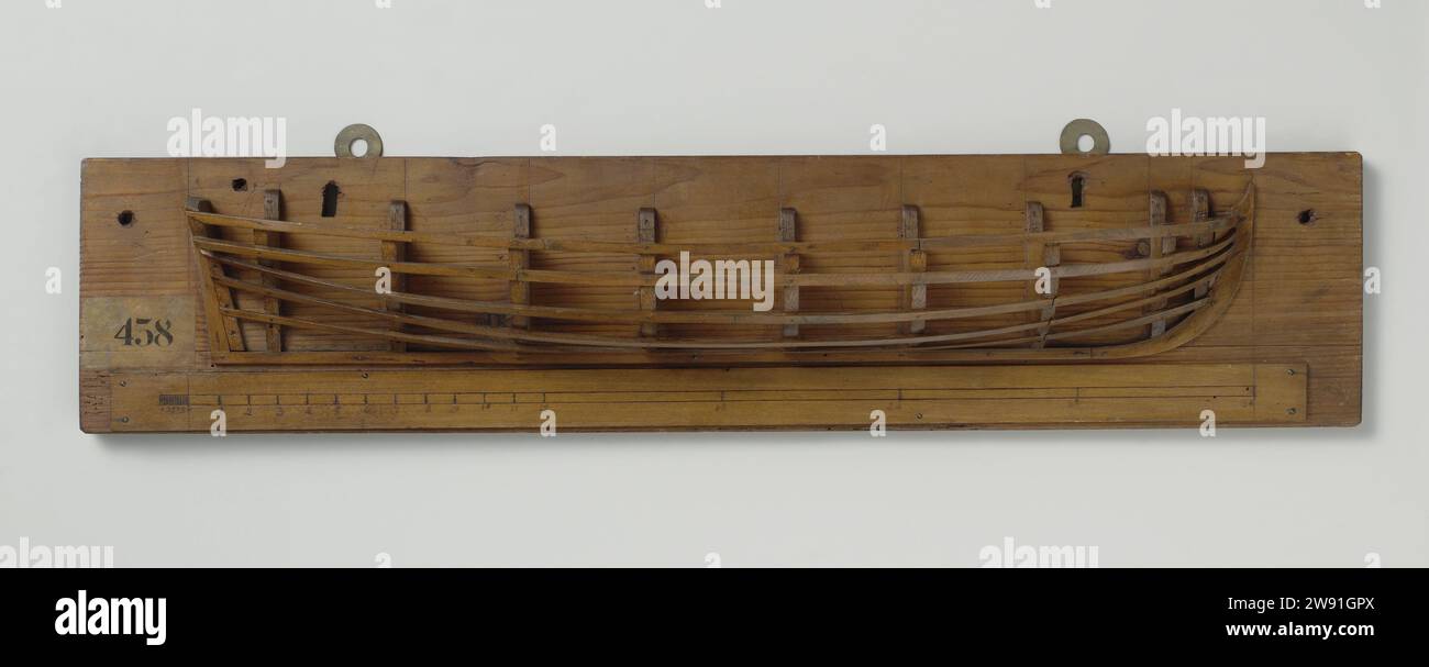 Half Model of a Launch, anonymous, c. 1780 - c. 1820 ship model. half ...