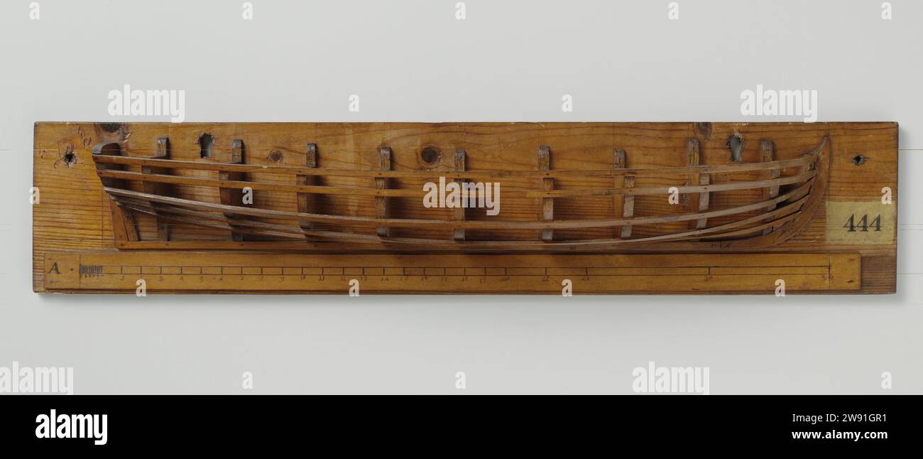 Half Model of a Launch, anonymous, c. 1780 - c. 1820 ship model. half ...