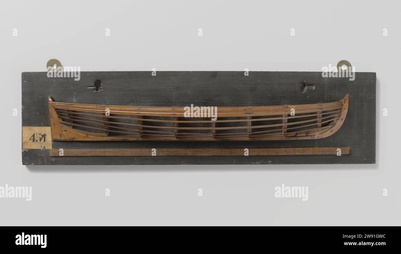 Half Model of a Launch, anonymous, c. 1780 - c. 1820 ship model. half ...