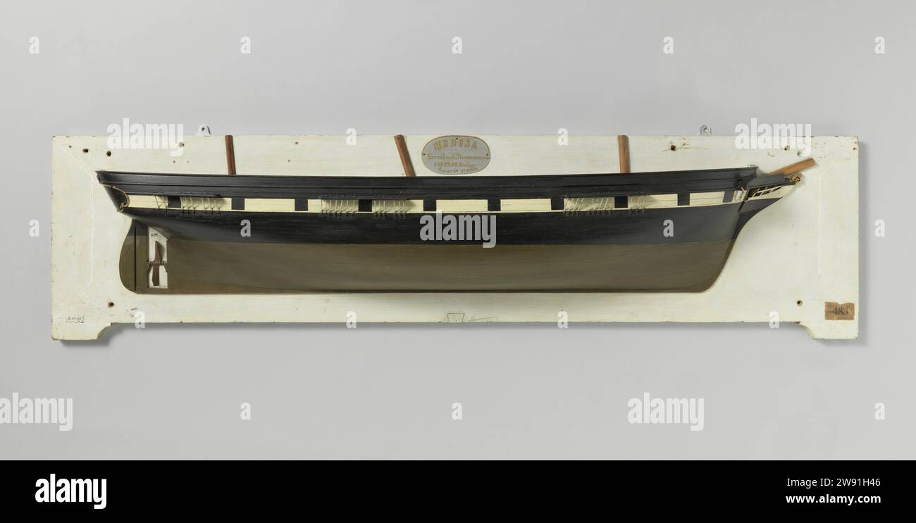 Half Model of A Screw Steamer, Rijkswerf Amsterdam, 1855 - 1856 ship ...