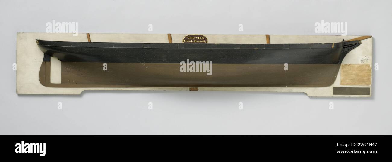 Half Model of A Screw Steamer, Rijkswerf Vlissingen, 1859 ship model ...