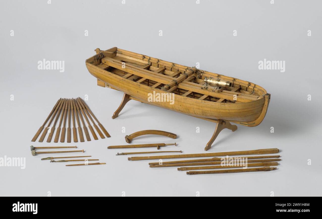 Model of An Armed Longboat, Rijkswerf Rotterdam, c. 1819 ship model ...