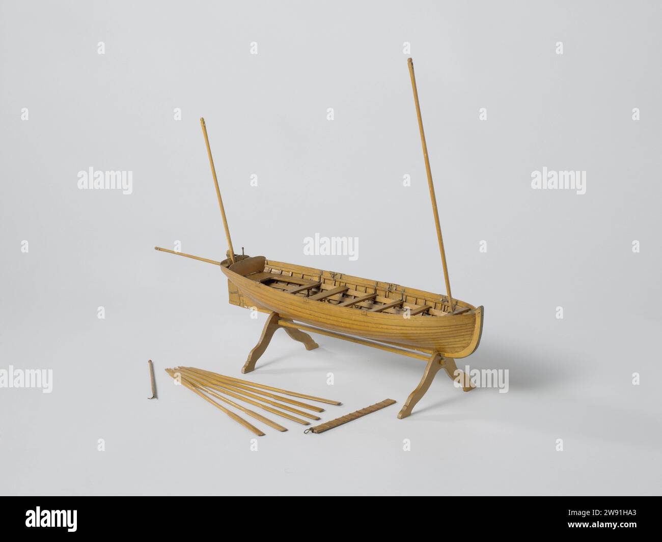 Model of A Launch, Rijkswerf Rotterdam, c. 1819 ship model. instruction ...