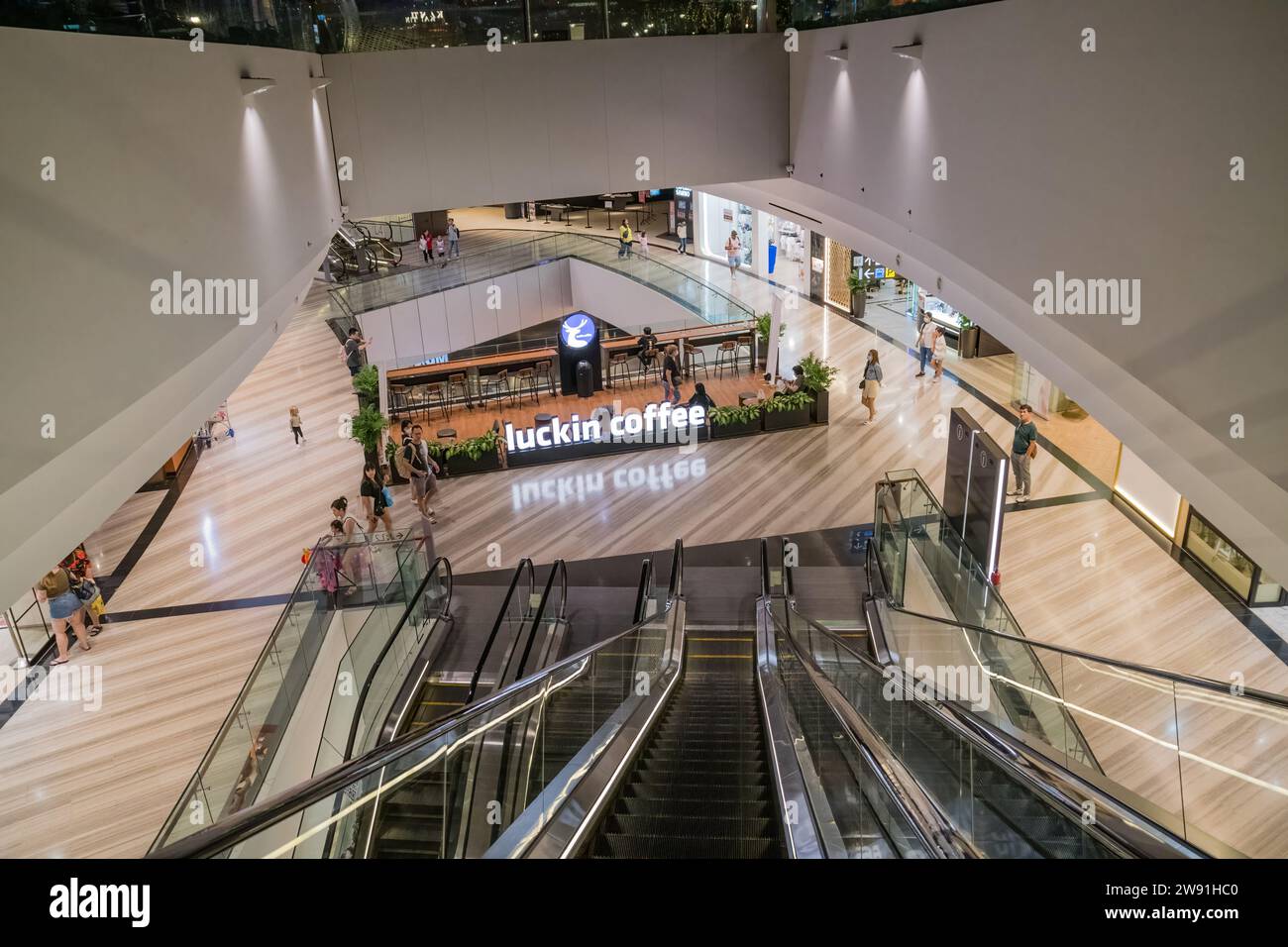luckin coffee sign at the Changi Aiport, Singapore Stock Photo - Alamy