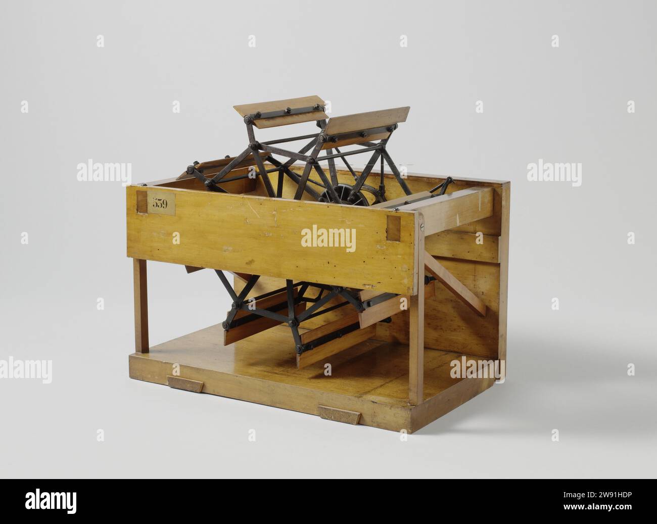 Model of a Paddle Wheel, D. van den Bosch, 1835 demonstration model ...