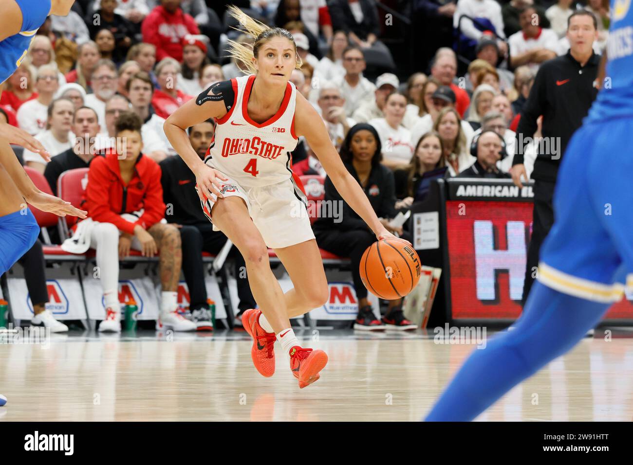 Ohio State's Jacy Sheldon plays against UCLAe during an NCAA college ...