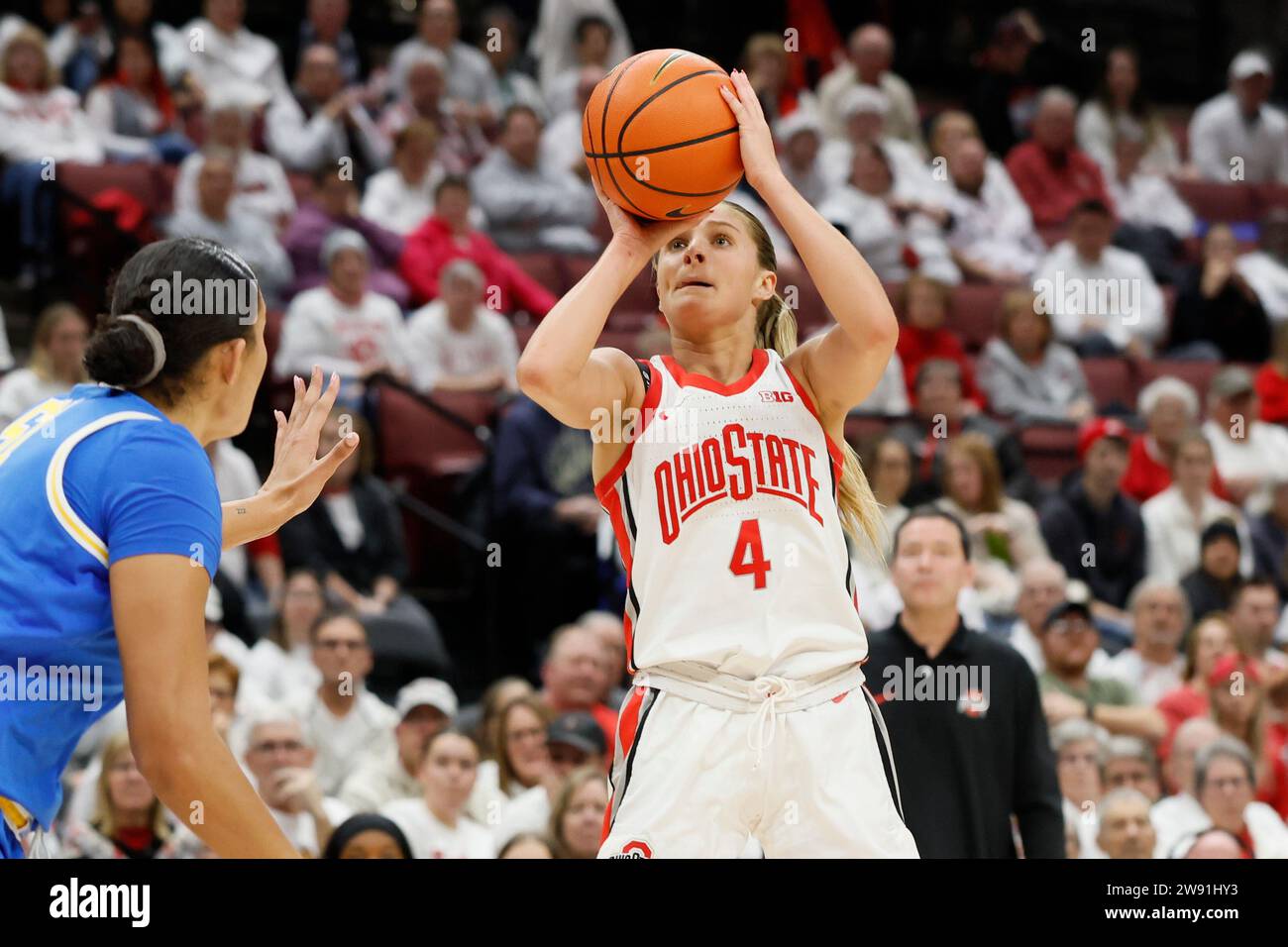 Ohio State's Jacy Sheldon plays against UCLAe during an NCAA college ...