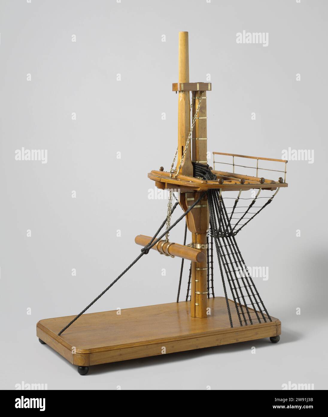 Model of Part of a Rigged Foremast with Parrel Brace, Rijkswerf ...