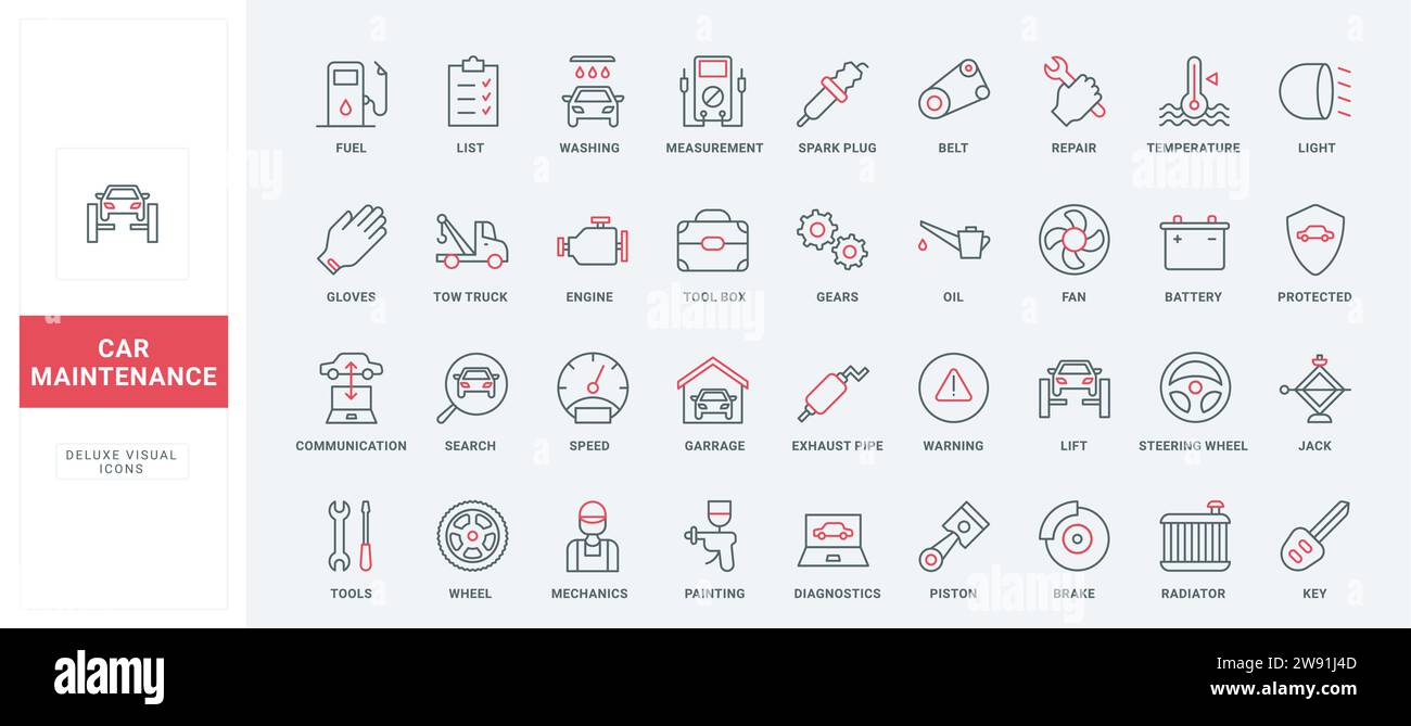 Checkup car Stock Vector Images - Alamy