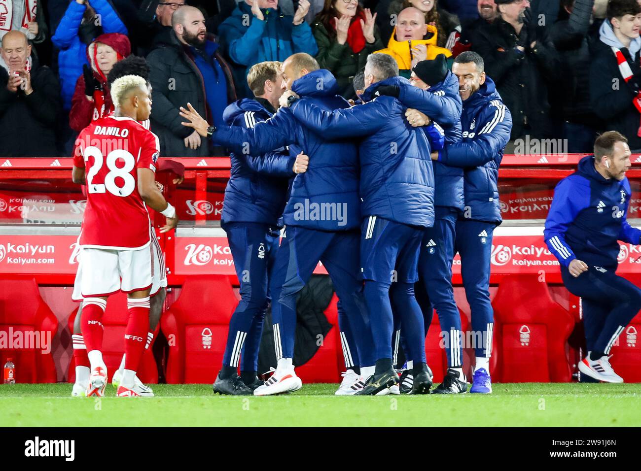 The City Ground, Nottingham, UK. 23rd Dec, 2023. Premier League ...
