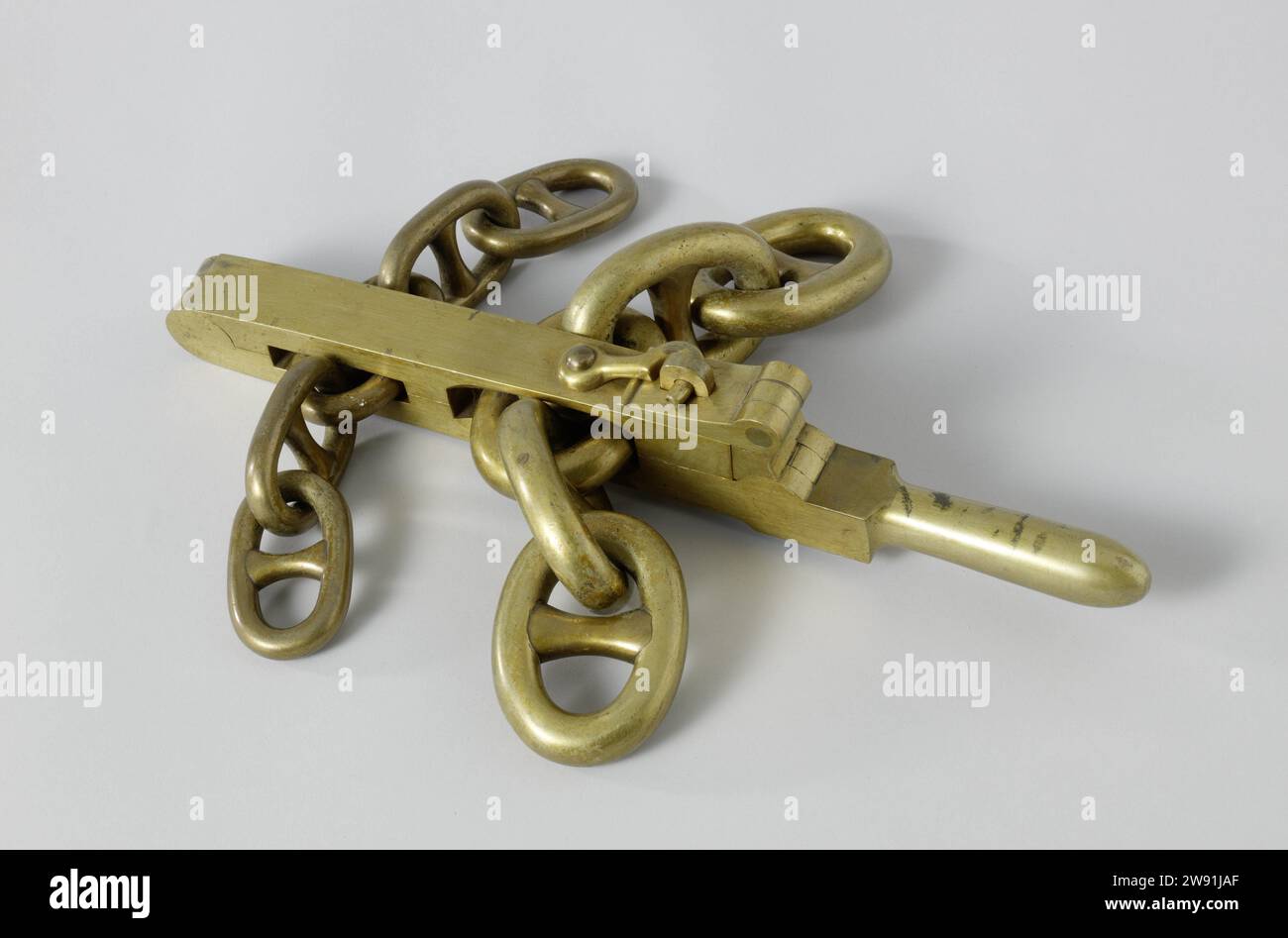 Model of a Blake Stopper, anonymous, 1847 demonstration model Brass model of an iron summary peg ...