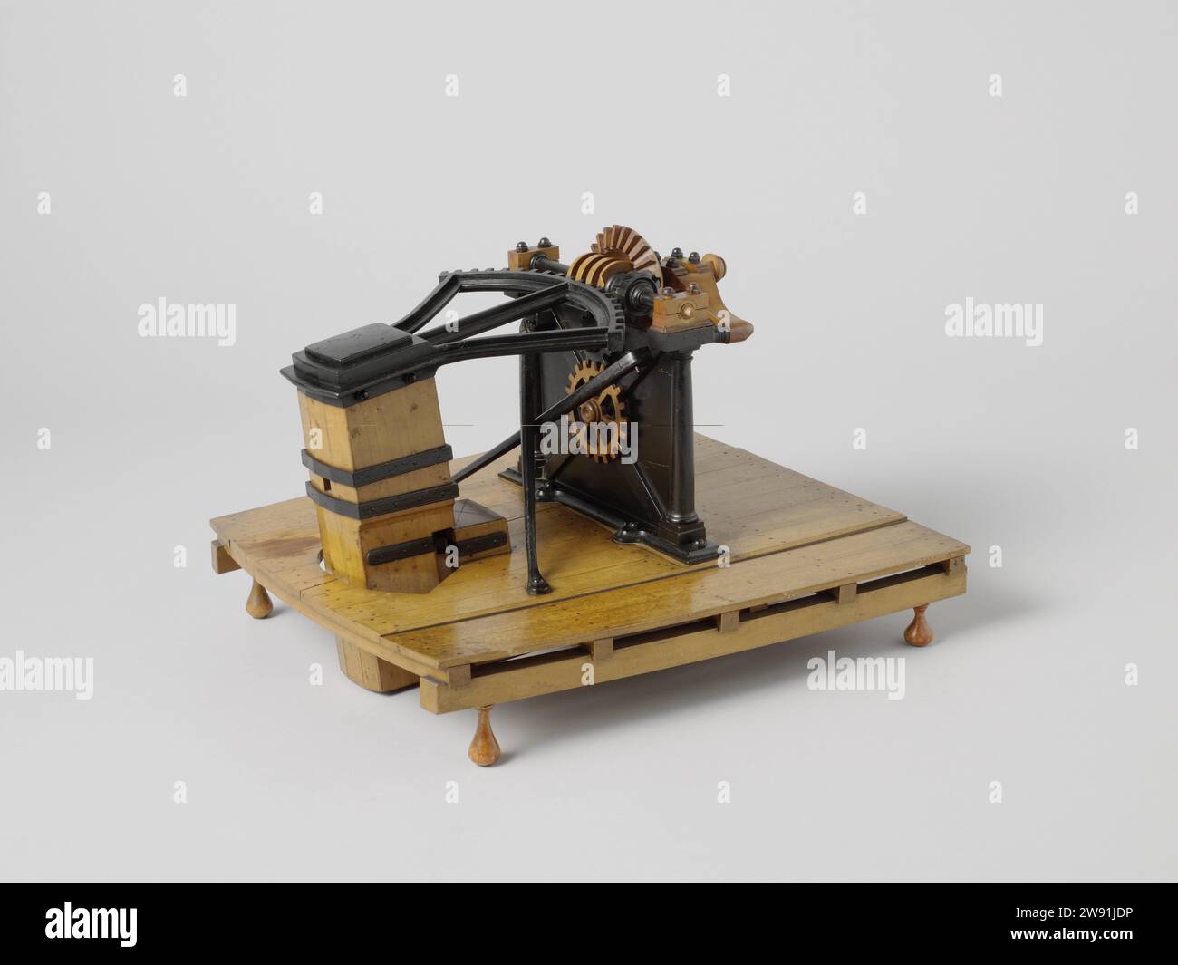 Model of Steering Gear, Rijkswerf Rotterdam (Possible), c. 1822 ...