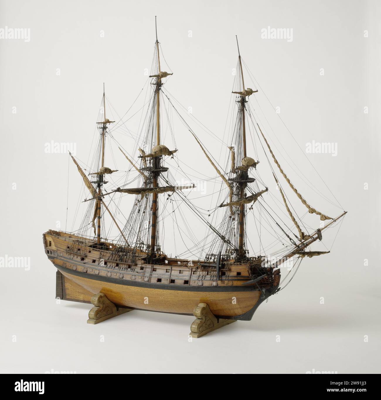 Model of a 70-Gun Ship of the Line, anonymous, 1790 - 1816 ship model ...