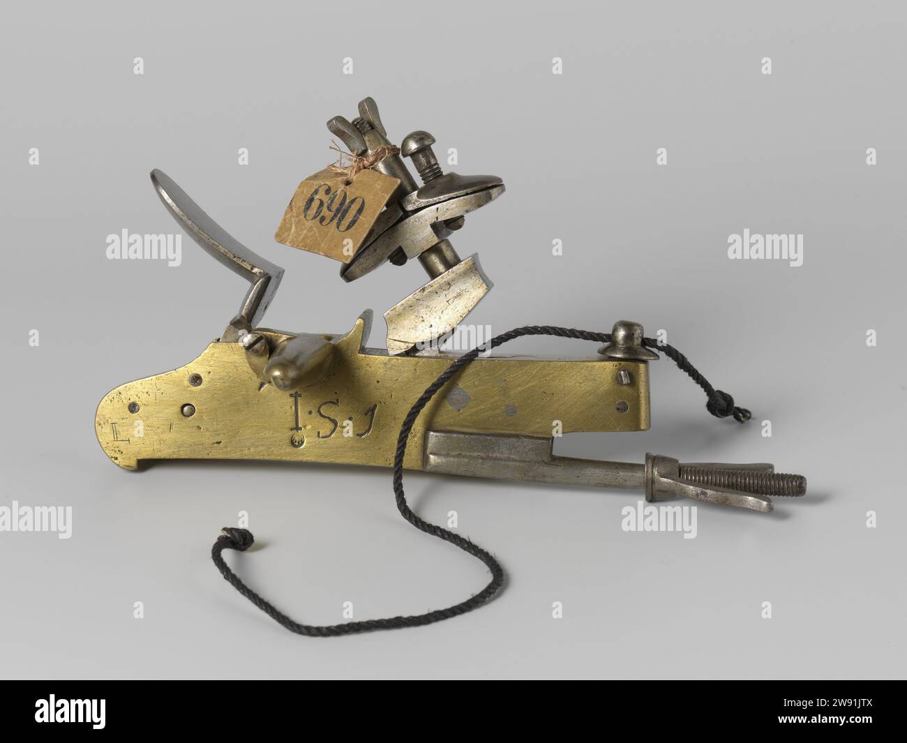 Gunlock (Flintlock) with a Double Flint, Brignol, 1820 flintlock On the ...