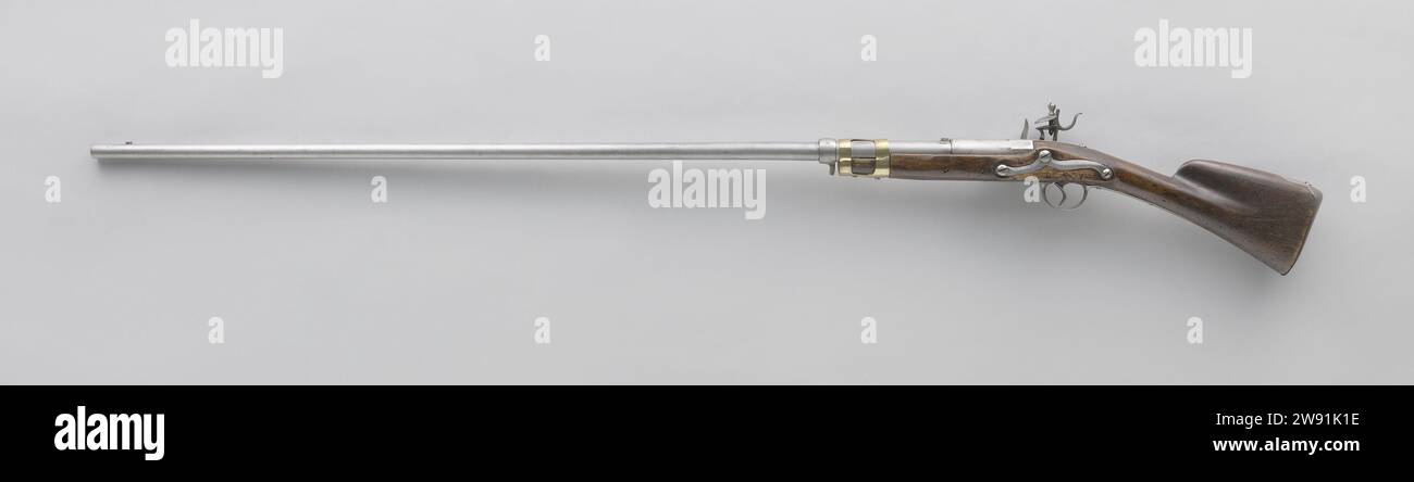 Breech-Loading Flintlock Gun, anonymous, 1790 flintlock gun Flint rifle ...