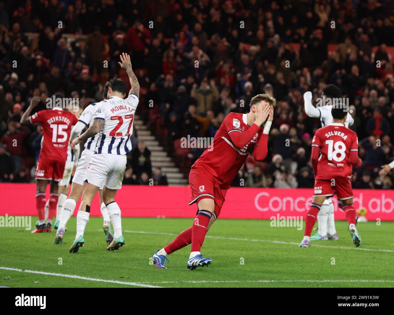 Middlesbrough, UK. 23rd Dec, 2023. Rav van den Berg of Middlesbrough ...