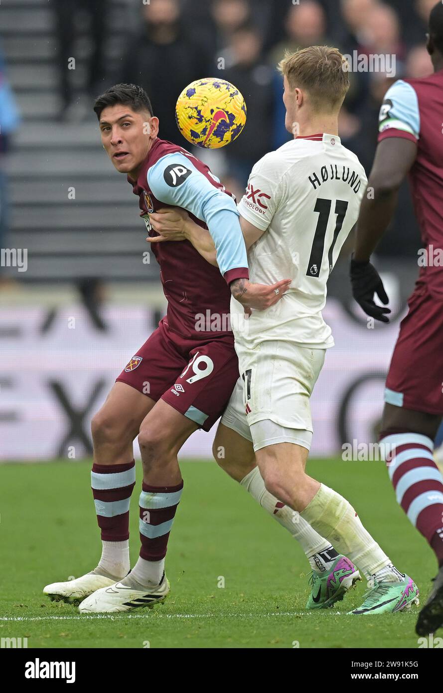 London Uk 23rd Dec 2023 Michail Antonio Of West Ham Utd Clashes