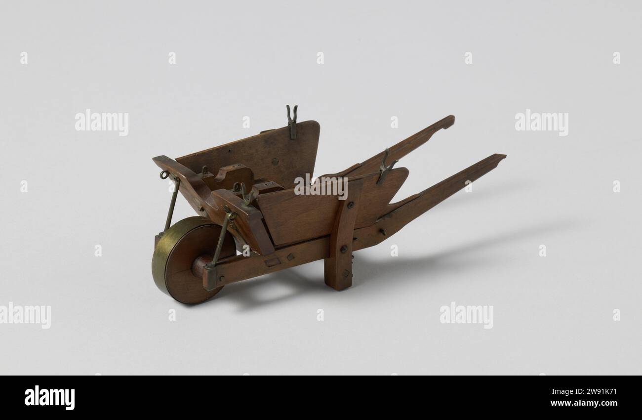 Model of a Wheelbarrow Gun Carriage, anonymous, 1793 demonstration ...