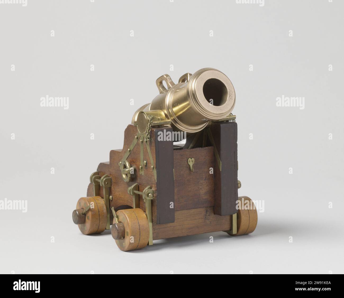 Model of A 24-Pounder Howwzer on a Ship's Carriage, Jochem Pietersz ...
