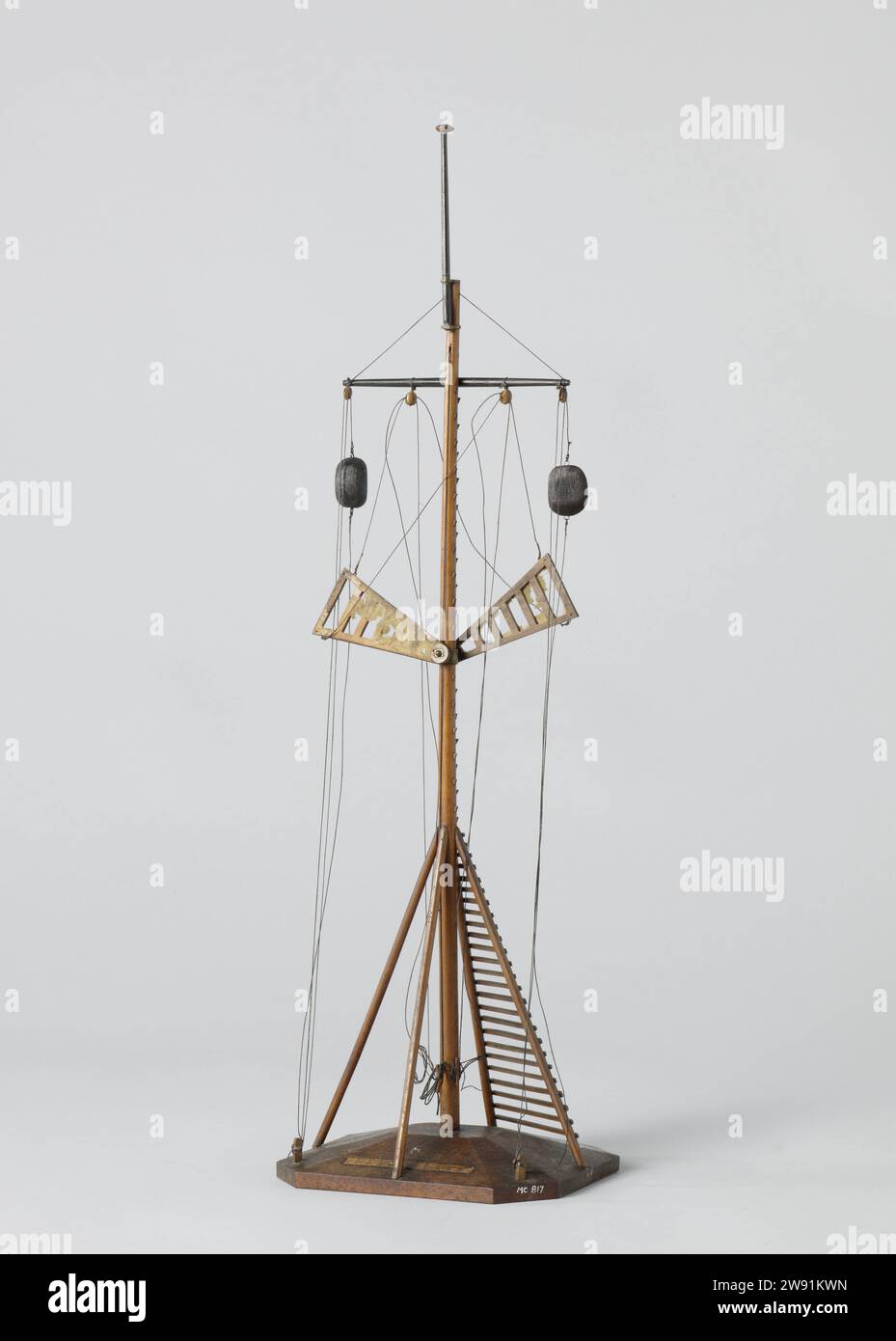 Model of a Batavian Coastal Telegraph, anonymous, c. 1798 - c. 1800 ...