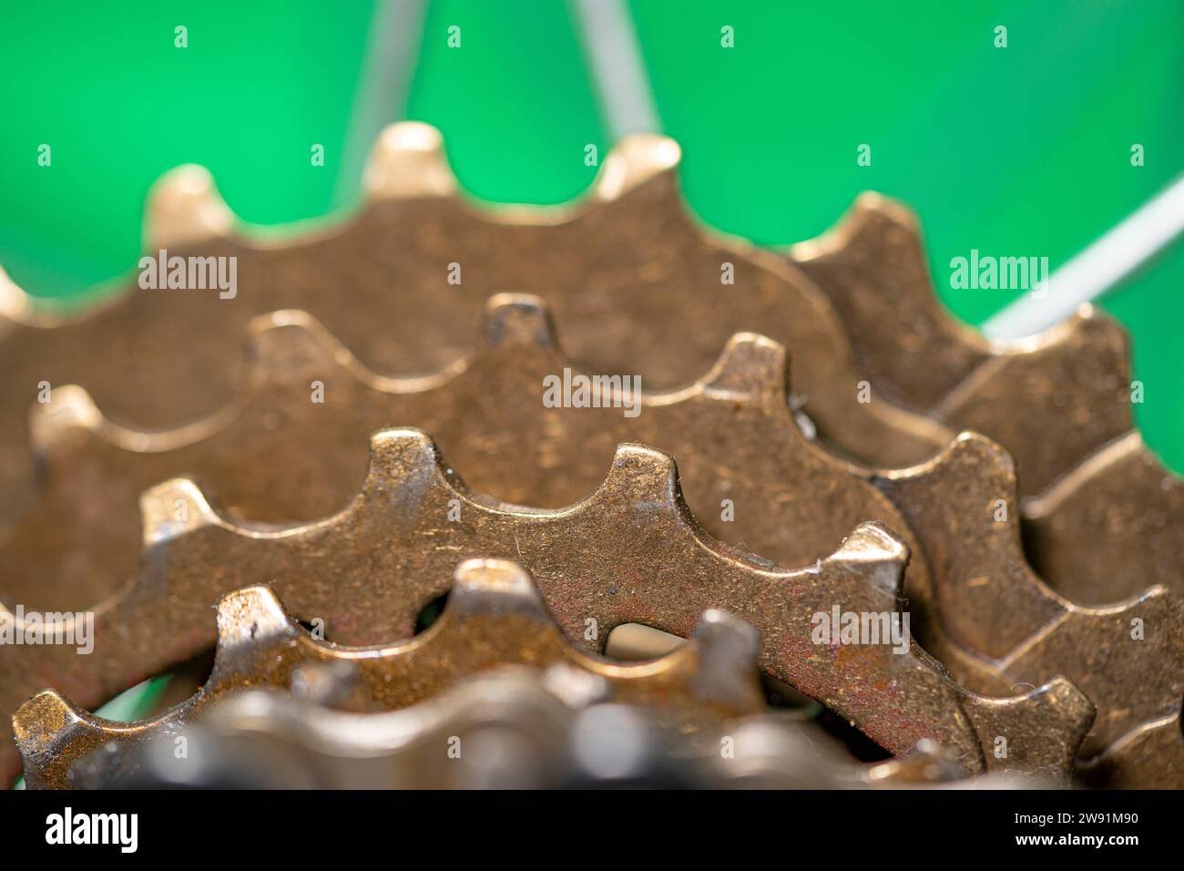 bicycle cassette with sprocket teeth with differentiated focus under ...