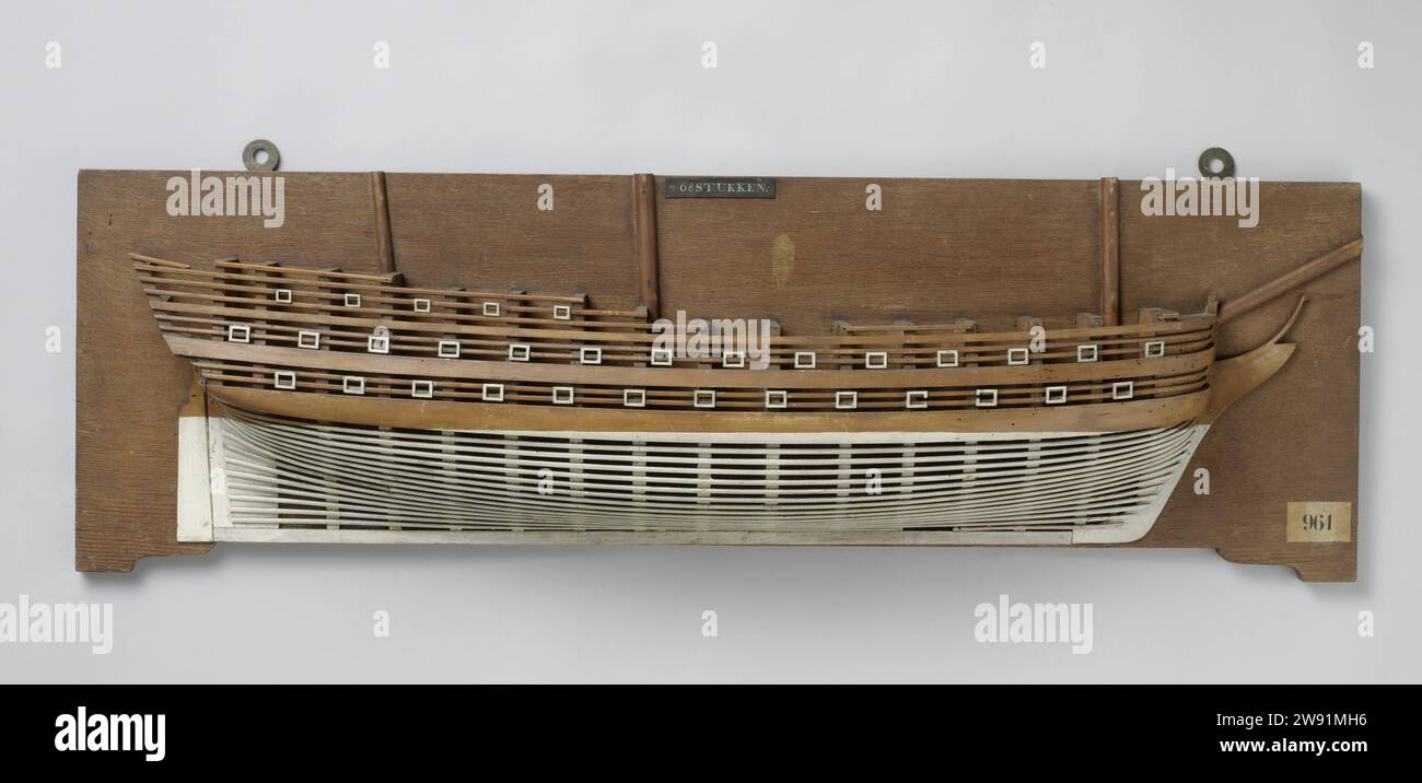 Half Model of a 68-Gun Ship of the Line, anonymous, c. 1750 - c. 1820 ...