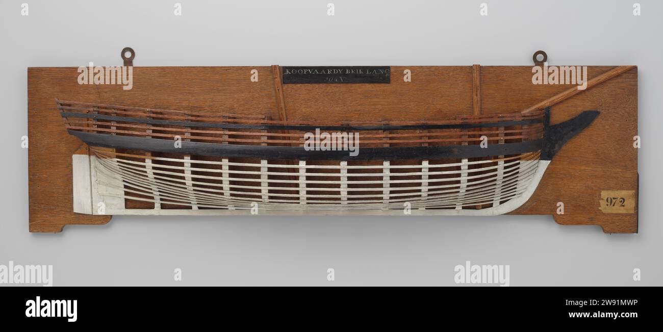 Half Model of a Merchantman, anonymous, c. 1780 - c. 1820 ship model ...