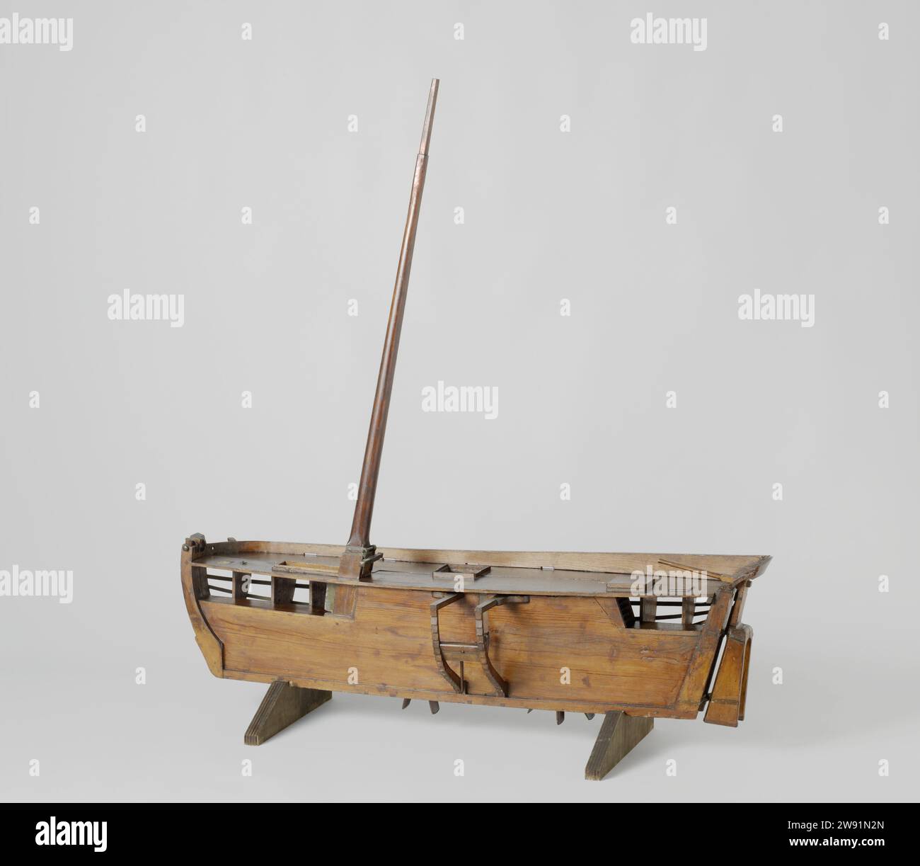 Model of a Vessel with Paddle Wheels Amidships, anonymous, 1700 - 1820 ...