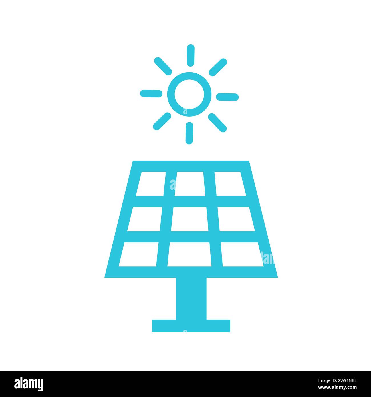 Solar power. Sun energy panel. Power Energy Icon. From blue icon set ...