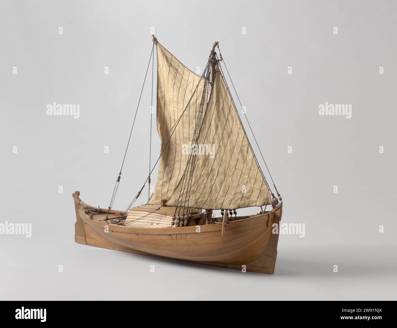 Model of a Marker Waterschip, anonymous, c. 1850 - c. 1870 ship model ...