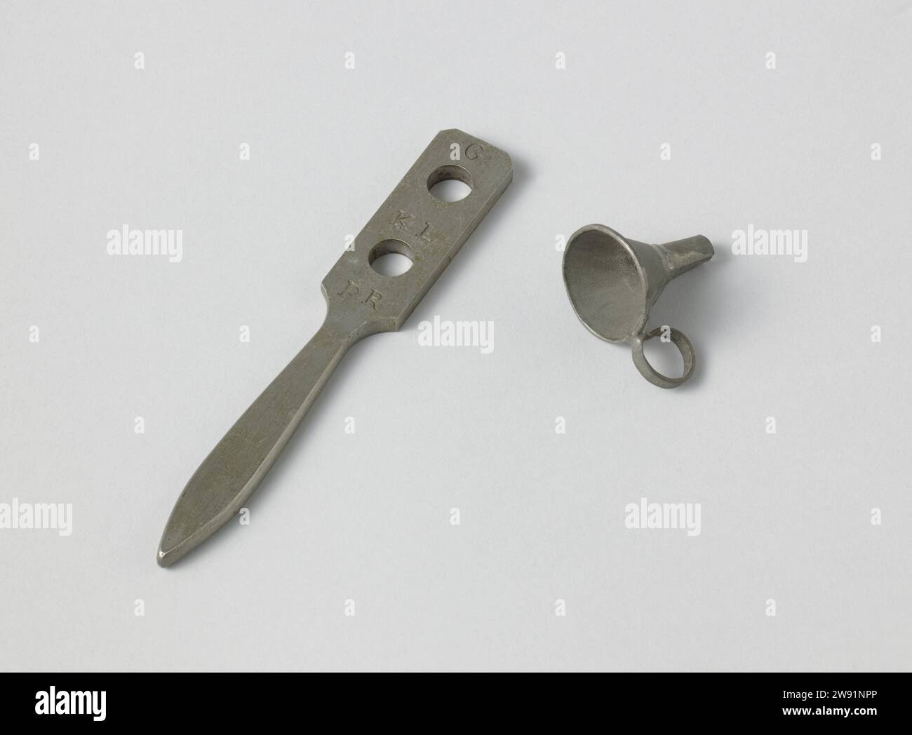 Funnel and Bullet Gauge for Revolver, Rijkswerf Amsterdam, 1861 funnel ...