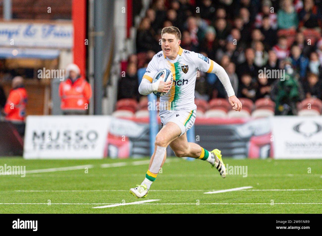 Kingsholm Stadium, Gloucester, Gloucestershire, UK. 23rd Dec, 2023 ...