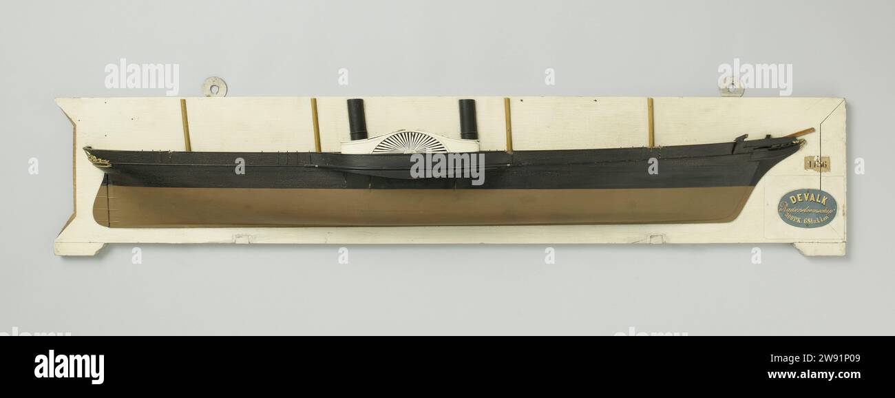 Half Model of A Paddle Steamer, Rijkswerf Amsterdam, 1863 ship model ...