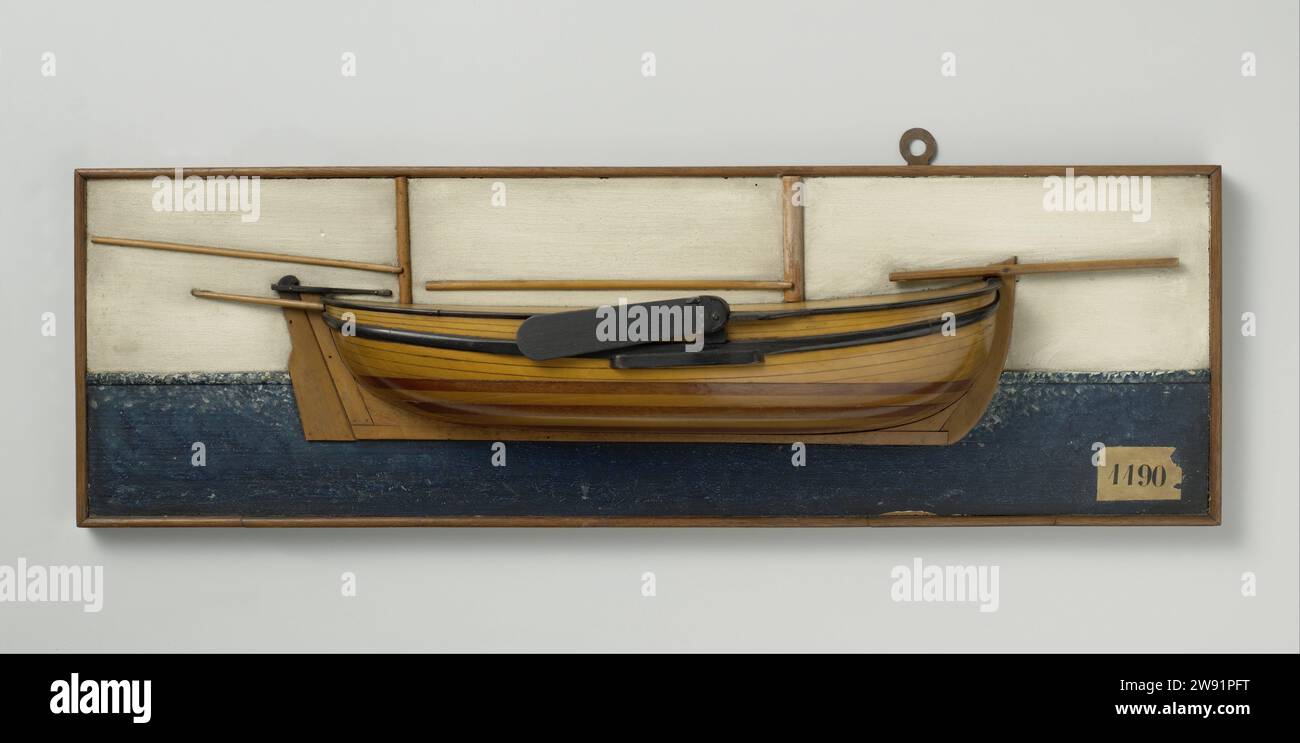 Half Model of a Pilot Vessel, J. Bos, 1866 ship model. half model ...