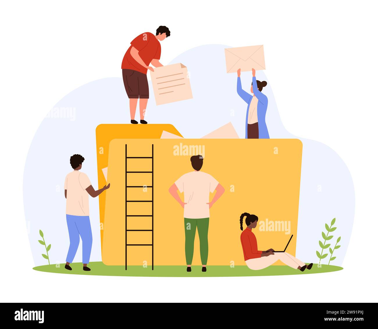 American office archive Stock Vector Images - Alamy