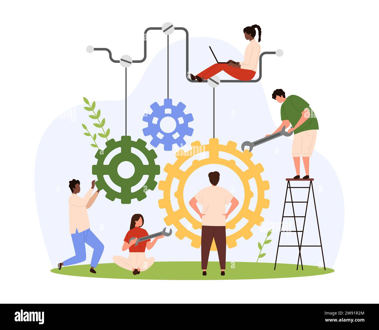 Repair Update And Automation Development Of Data Systems Vector