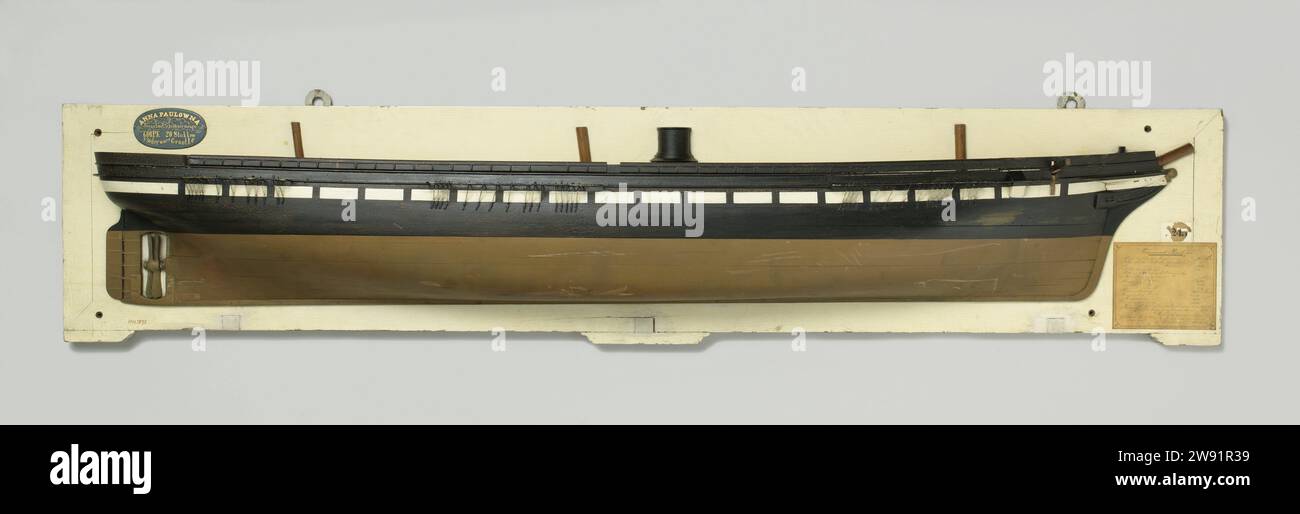 Half Model of A Screw Steamer, Rijkswerf Amsterdam, 1868 ship model ...
