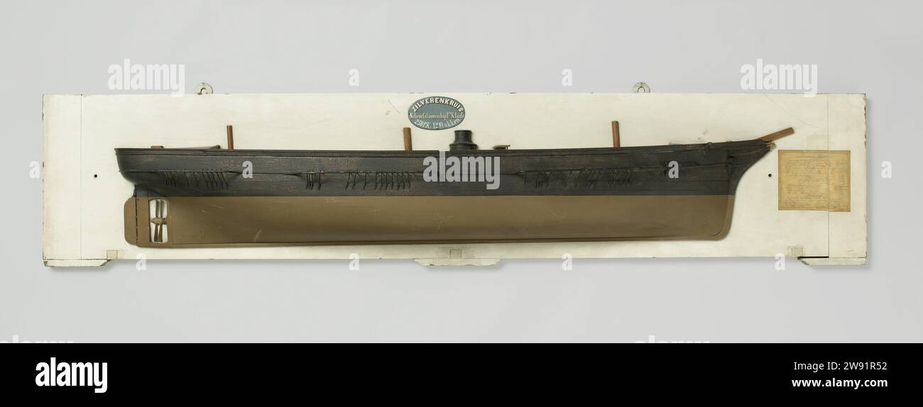 Half Model of A Screw Steamer, Rijkswerf Amsterdam, c. 1868 builder's ...