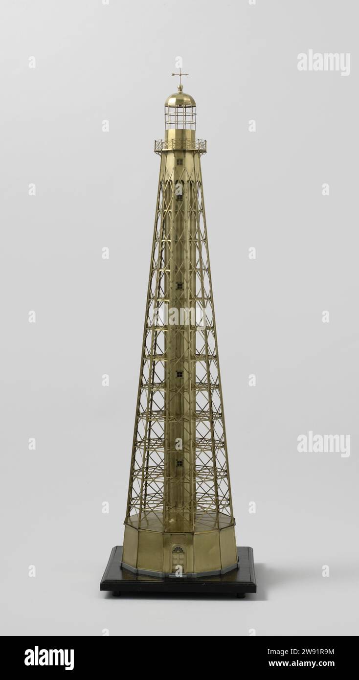 Model of the Noordwachter Lighthouse on Java, Grootsmederij Leiden, c ...