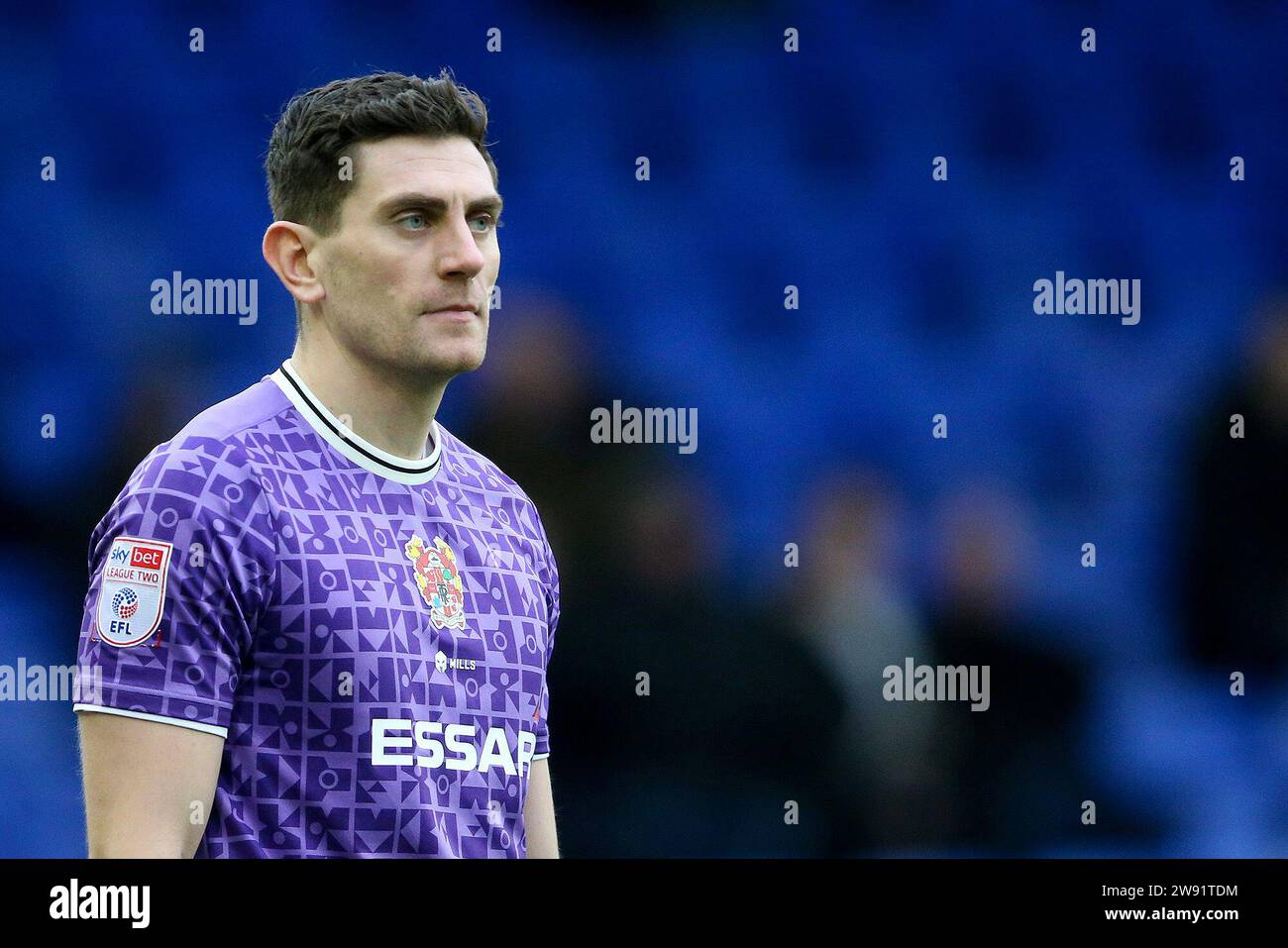 Birkenhead, UK. 23rd Dec, 2023. Luke McGee, the goalkeeper of Tranmere ...