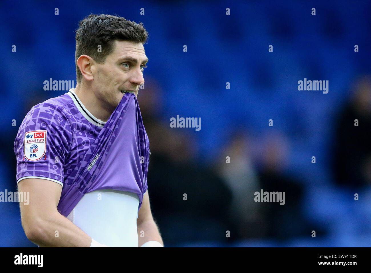 Birkenhead, UK. 23rd Dec, 2023. Luke McGee, the goalkeeper of Tranmere ...