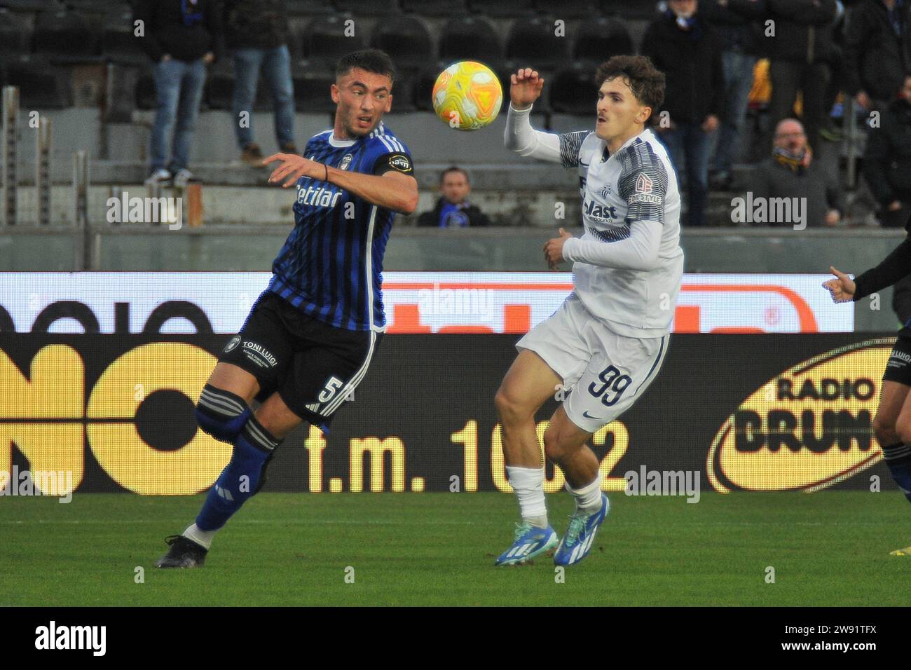 Pisa, Italy. 23rd Dec, 2023. Simone Canestrelli (Pisa) Gianluca ...