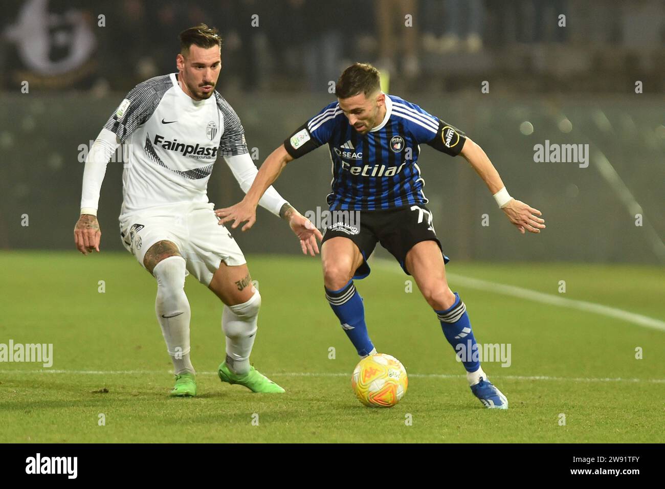Pisa, Italy. 23rd Dec, 2023. Marco D'Alessandro (Pisa) Eric Fernando ...