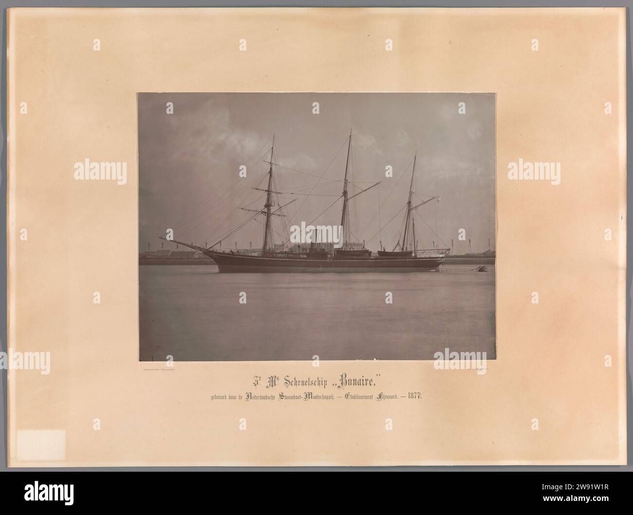Dutch Screw Steamer 4th Class Bonaire, Ed. Radermacher, 1877 photograph ...