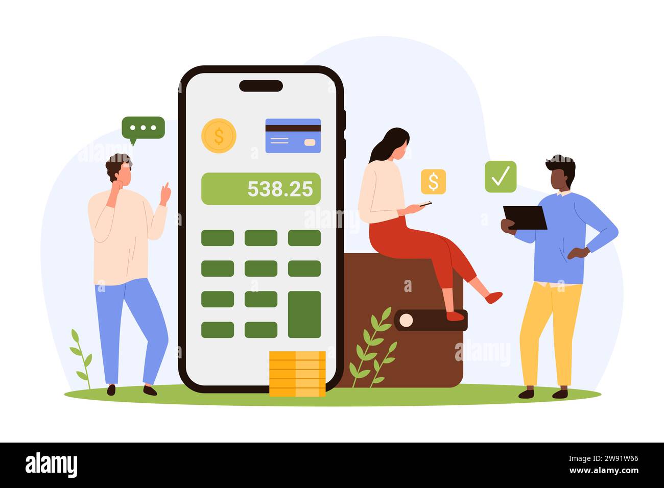 African mobile payment Stock Vector Images - Alamy